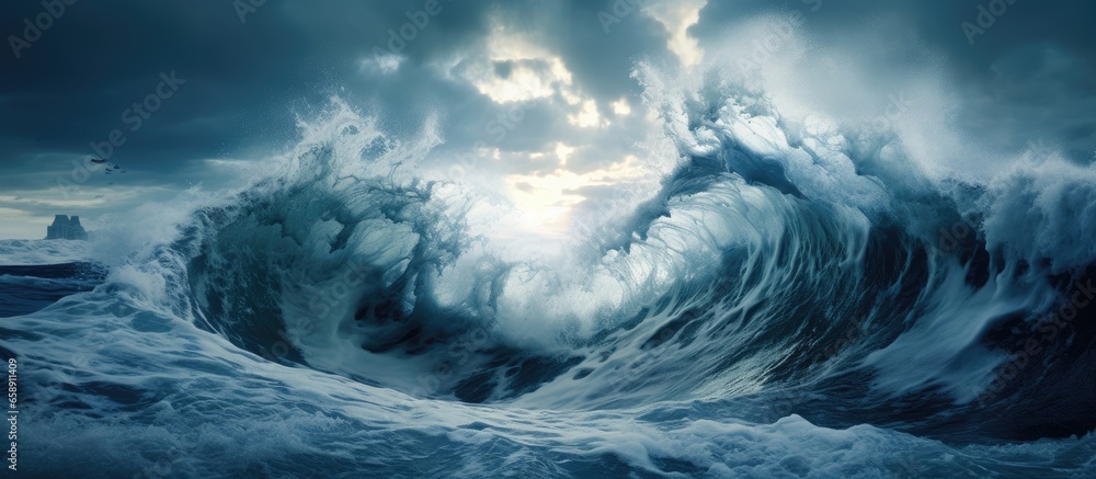 Melting and breaking of North pole ice caps cause a cycle of ...