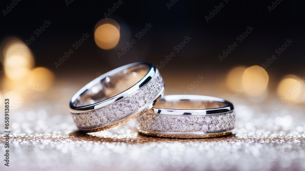 This image represents the symbolism of wedding rings, signifying love ...