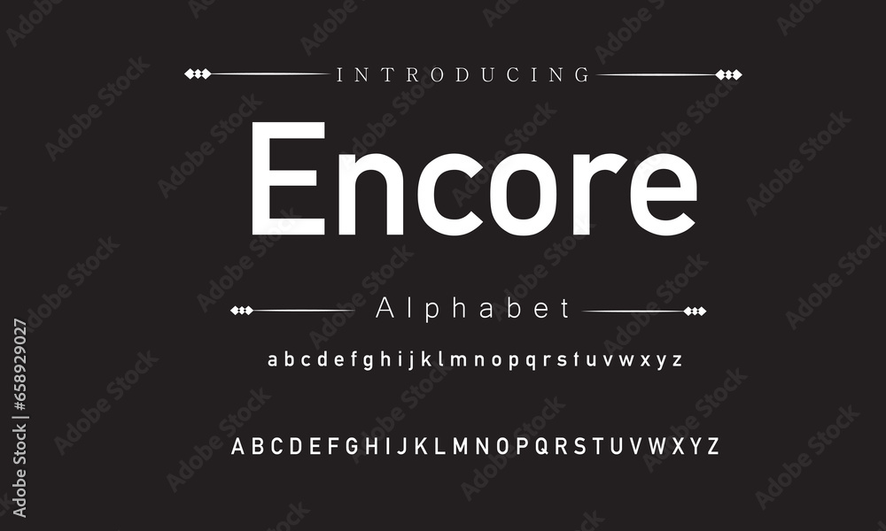 Stockvector Encore Modern Bold Font. Sans Serif Font. Regular Italic ...