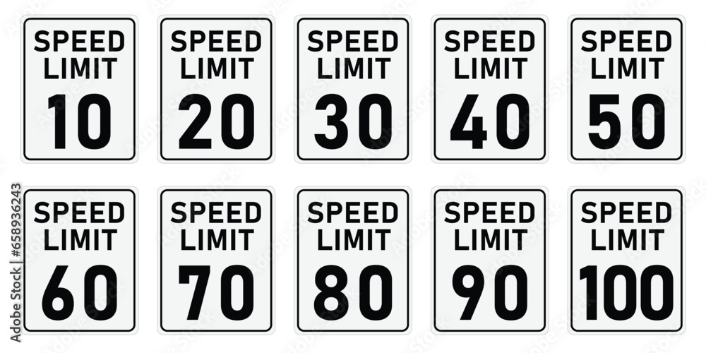 driving speed limit set sign. printable traffic signs and symbols ...