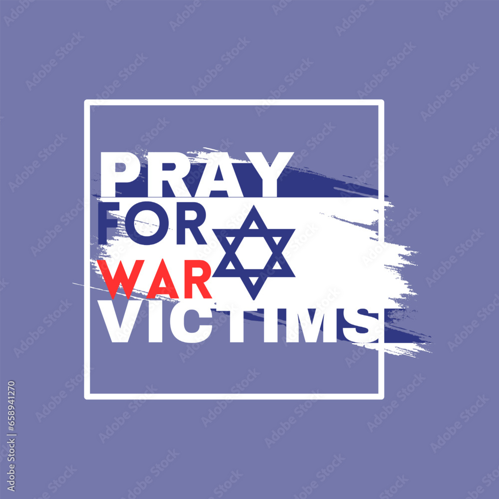 Israel Hamas Conflict 2023 | Pray for war victims. Stock Vector | Adobe ...