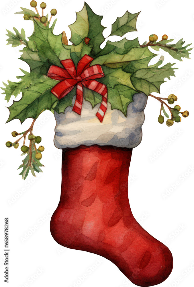 christmas stocking transparent background PNG clipart Stock ...