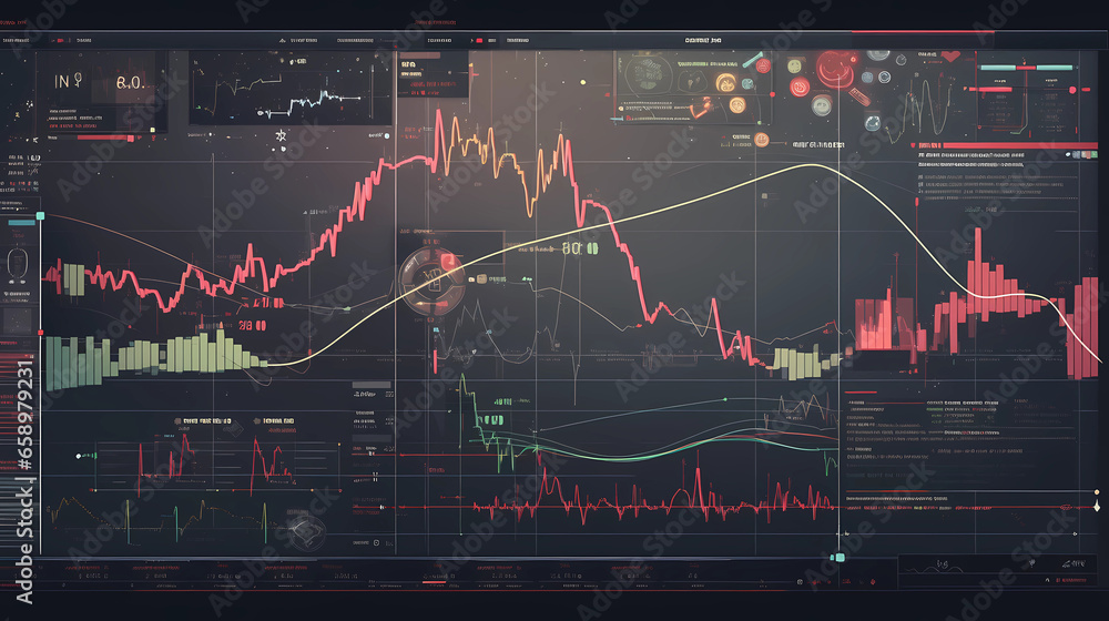 FX Trading Screens / Chart Screens and Candlesticks and Indicators.2 ...