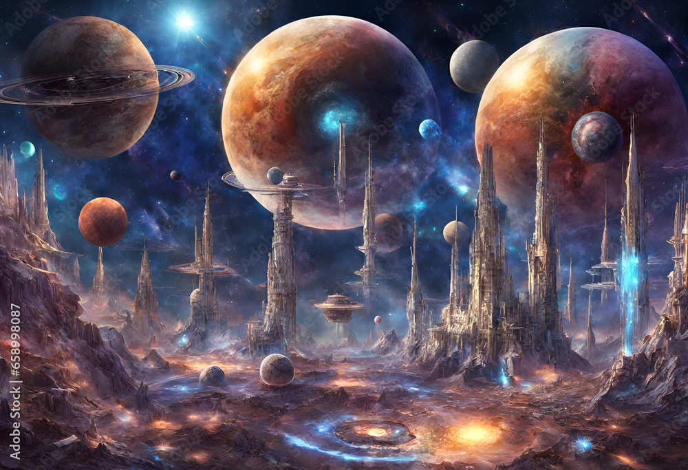 Stellar Wonder, Deep Space Odyssey, Space Marvel, Planetary Exploration ...