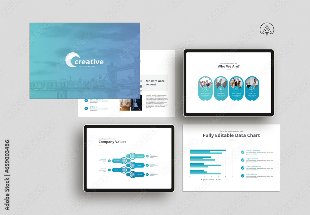 Creative Business Landscape Template Stock Template | Adobe Stock