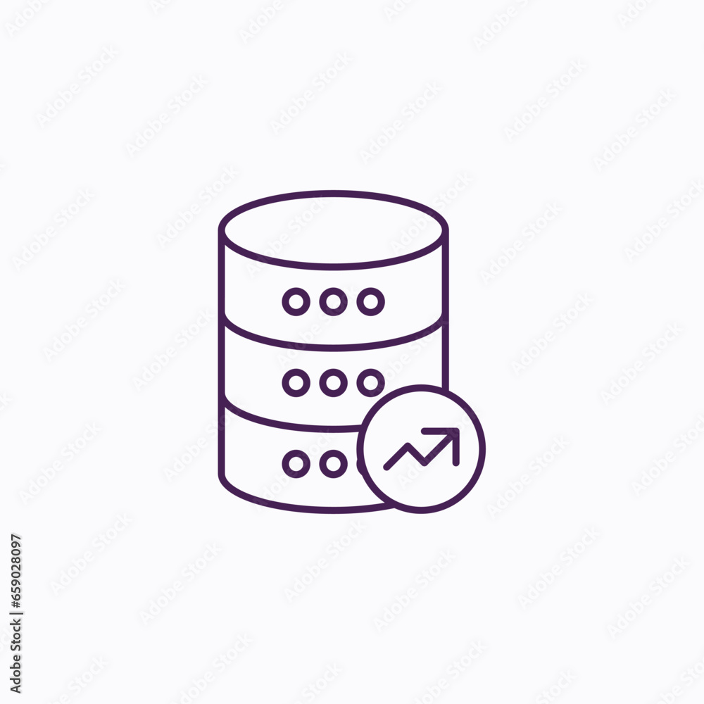 Database Performance and Optimization Icon - Speedometer Symbol for Performance Monitoring and ...
