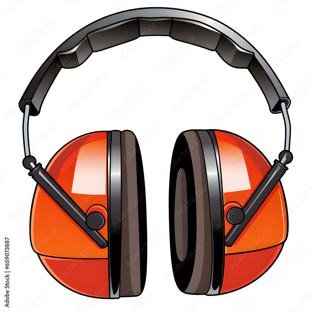 cartoon clipart of Ear Protection, tool clipart, construction worker ...