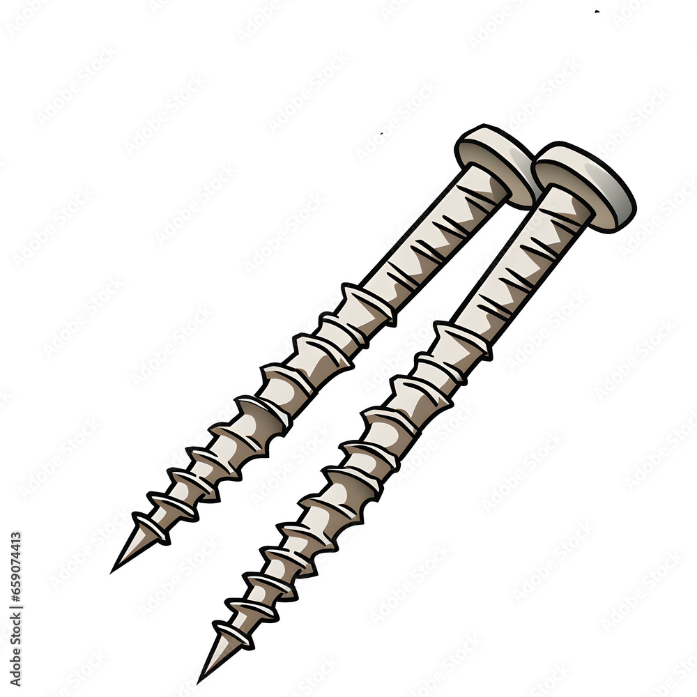 cartoon clipart of Drywall Screws, tools clipart, building supplies ...