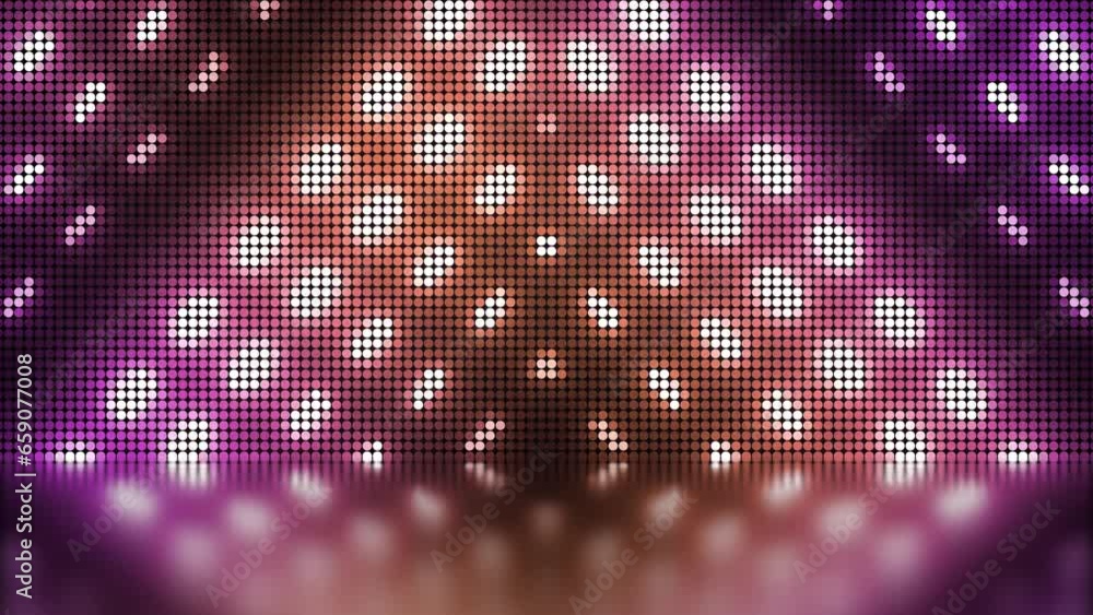 Title: This stock motion graphic video of 4K Colored Led Scene with gentle overlapping curves on ...