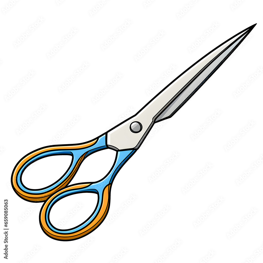 clipart of Scissors, cartoon school clipart, transparent background ...