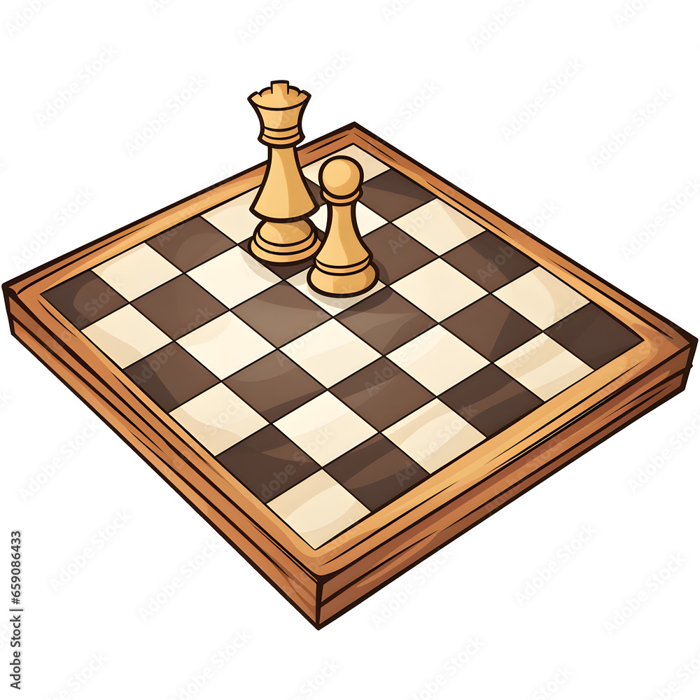 clipart of Chess Board, cartoon school clipart, transparent background ...