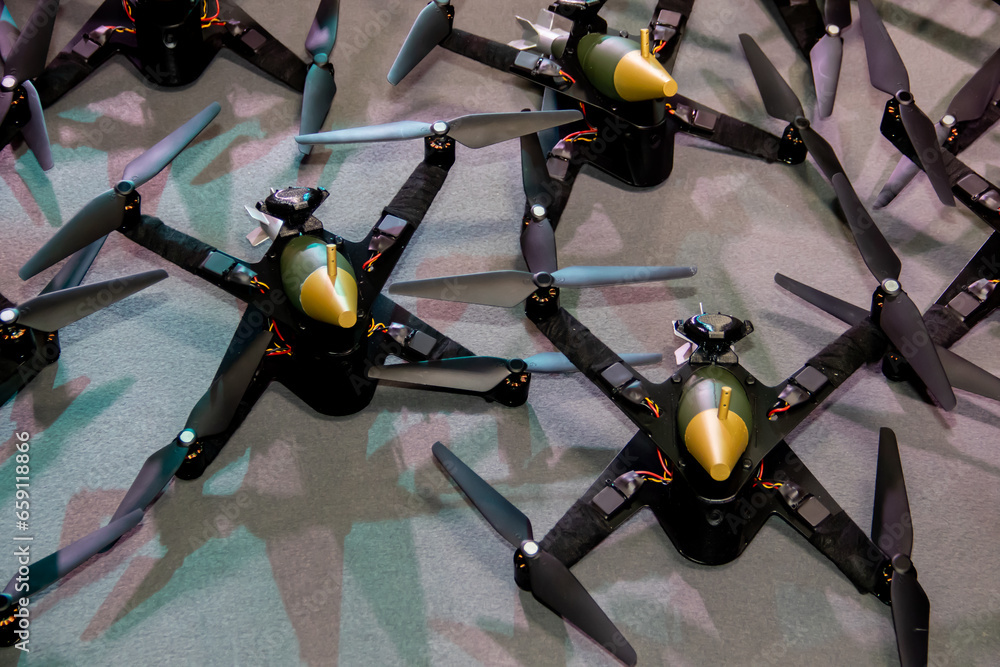 War drones used in different conflicts around the world, for counter ...