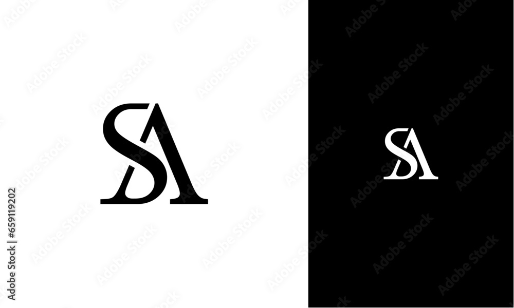SA initial logo design concept Stock Vector | Adobe Stock