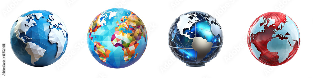 Digital Globalization clipart collection, vector, icons isolated on ...