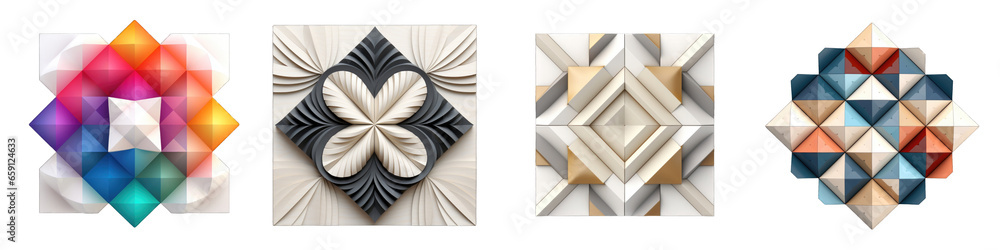 Geometric Patterns clipart collection, vector, icons isolated on ...