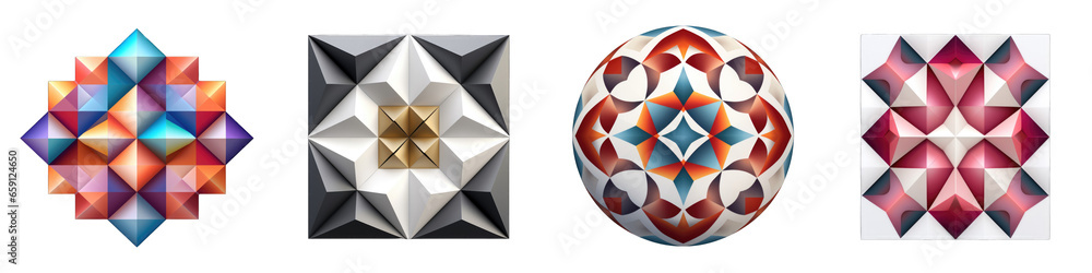 Geometric Patterns clipart collection, vector, icons isolated on ...