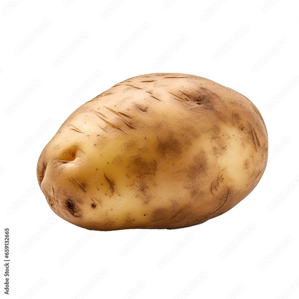 "Isolated White Potato on Transparent Background - High-Quality PNG for ...