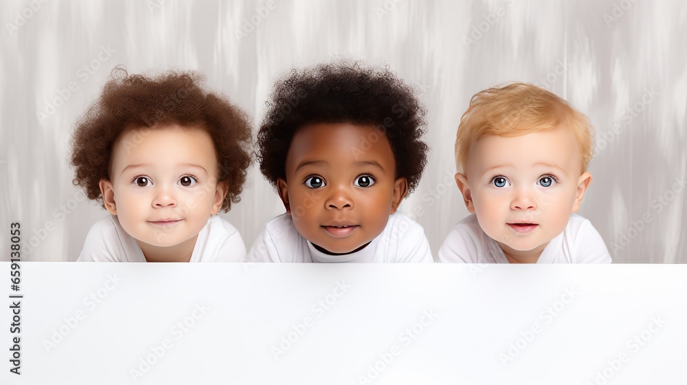 innocence of childhood with an image of three adorable babies holding a ...