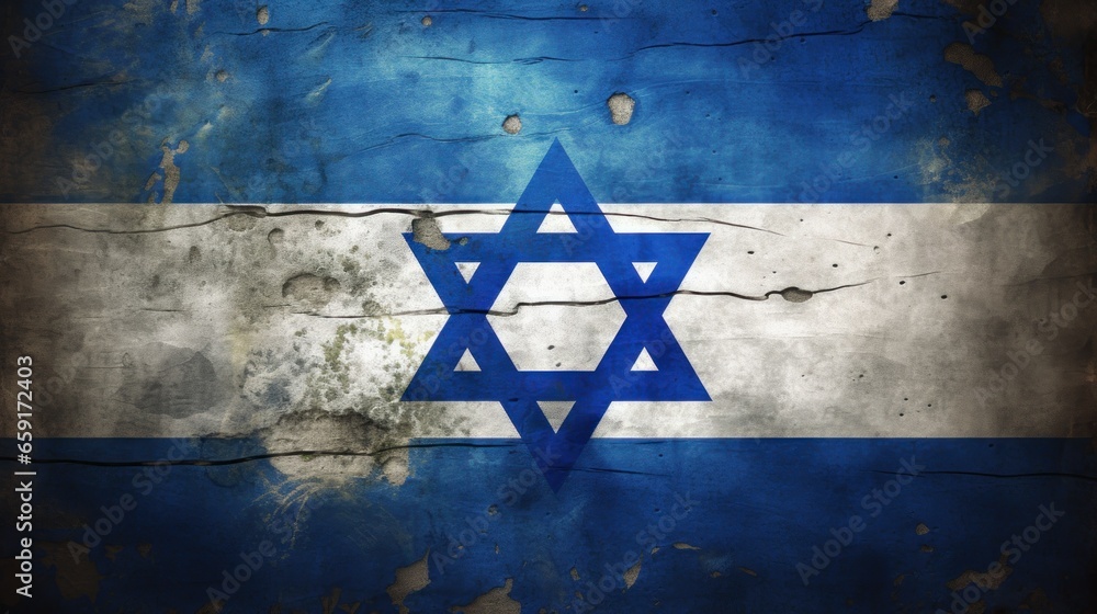 Flag of Resilience: Israel's Symbol of War and Unity Stock Photo ...