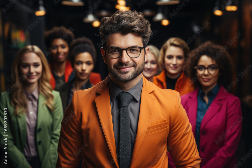 A manager promoting diversity and inclusion in the workplace ...