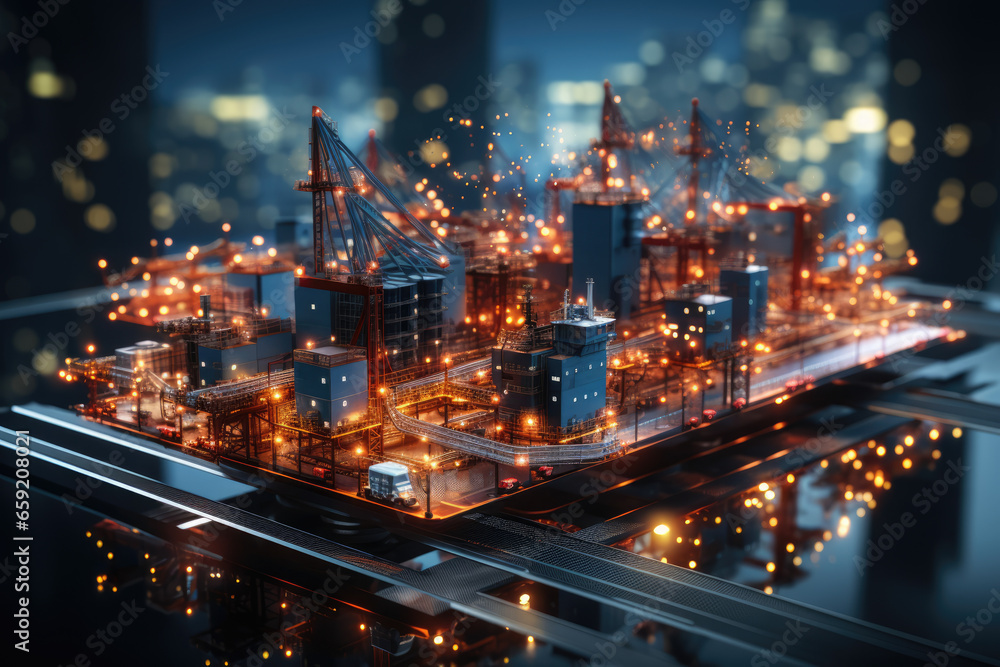 A network diagram illustrating the intricate connections of a global ...