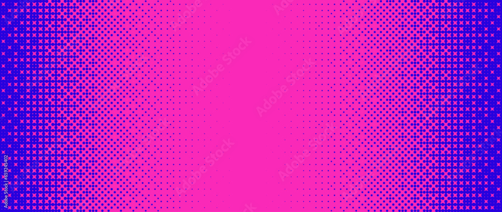 Pixelated bitmap gradient texture. Blue and pink dither pattern ...