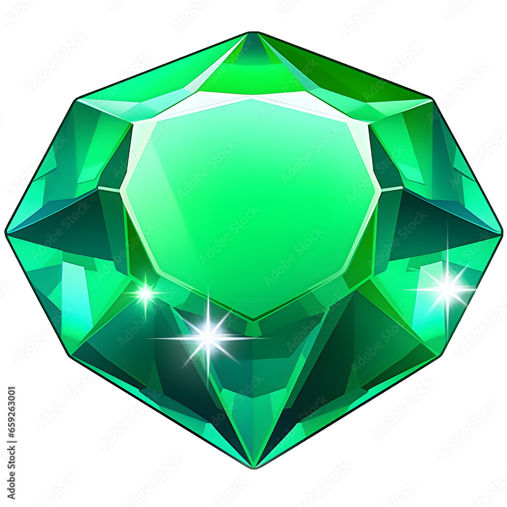 cartoon clipart of Emerald, cartoon gem clipart, jewellery clipart ...