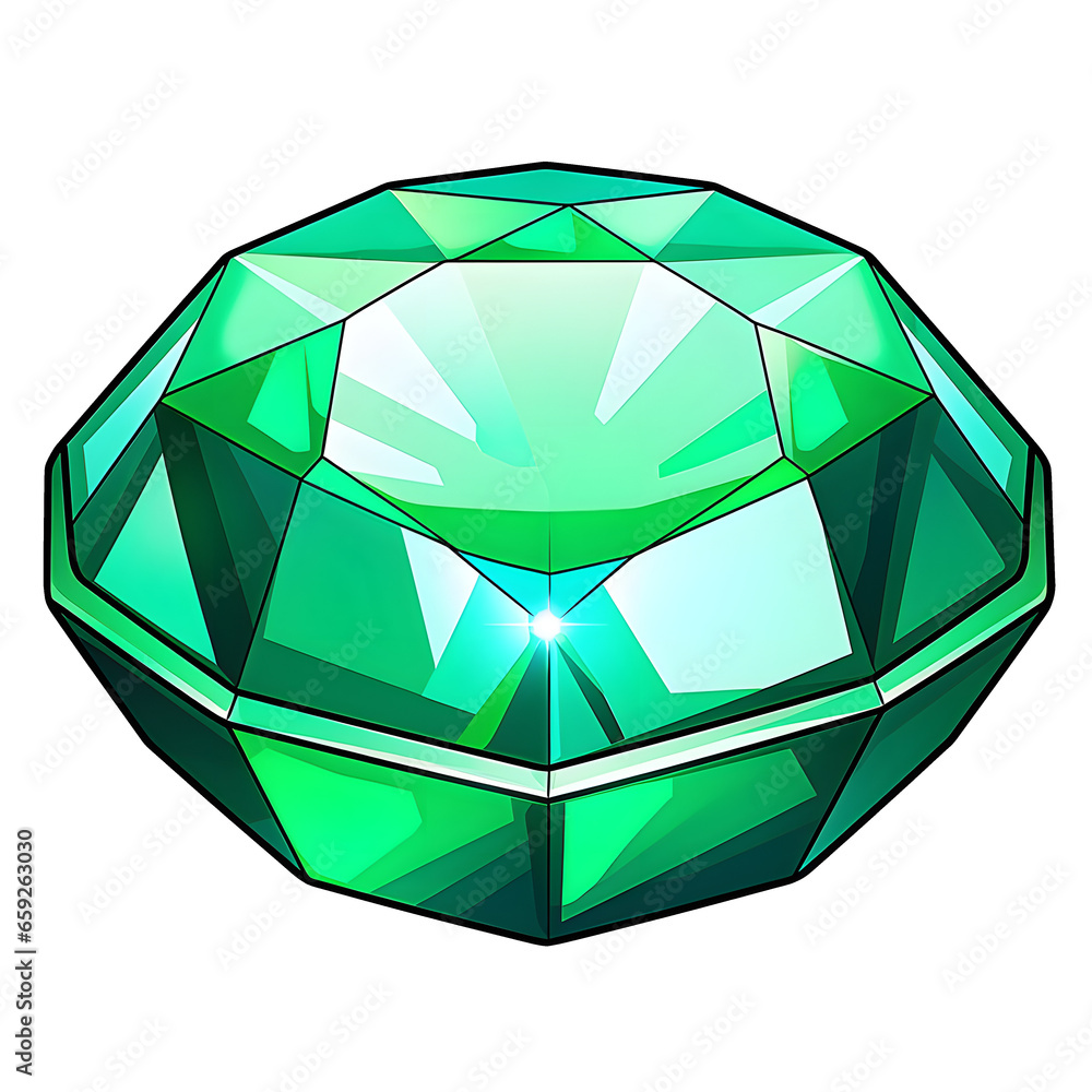 cartoon clipart of Emerald, cartoon gem clipart, jewellery clipart ...