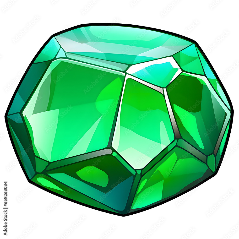 cartoon clipart of Emerald, cartoon gem clipart, jewellery clipart ...
