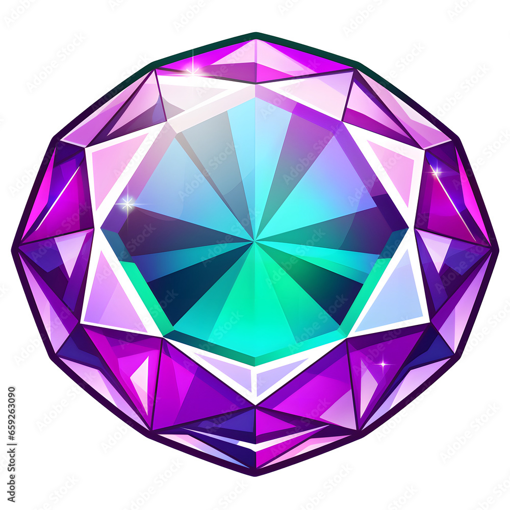 cartoon clipart of Amethyst, cartoon gem clipart, jewellery clipart, transparent background ...