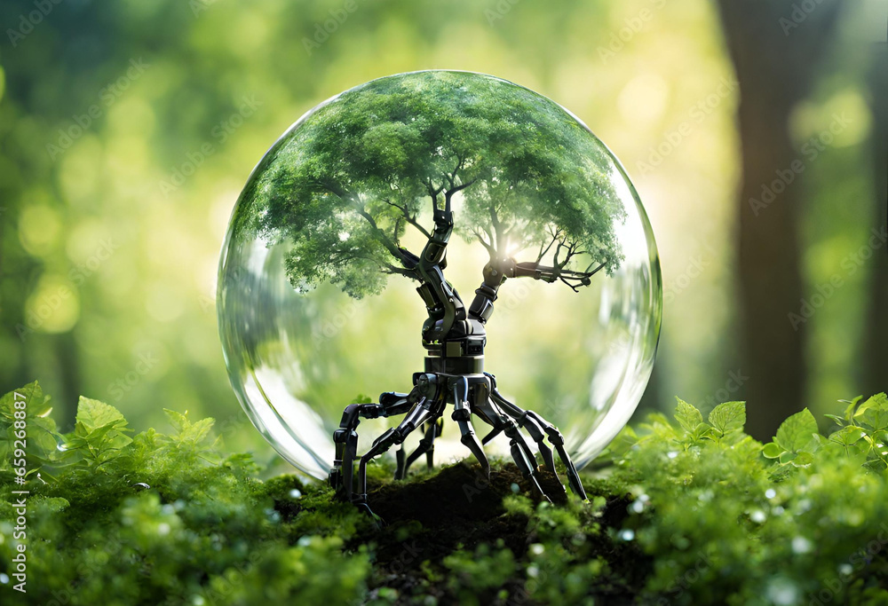 green planet earth with tree, green earth with tree, green planet earth ...