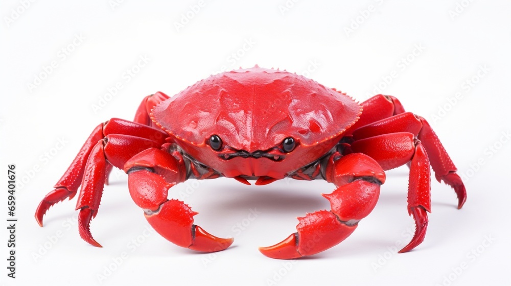 The red frog crab, sometimes known as the Spanner crab, is a type of ...