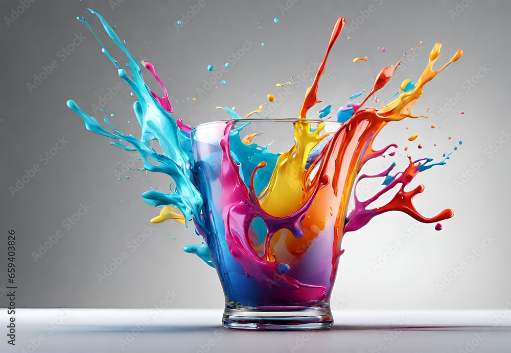 Thirst-Quenching Water Splash, Refreshing Water Splash in Glass, Splash ...
