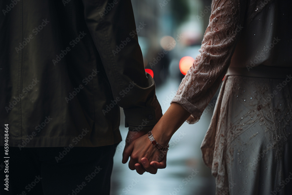 touching photo of the couple holding hands, signifying the beginning of ...