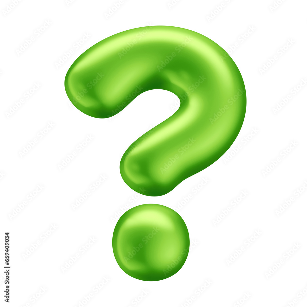 3D Question Mark Symbol with Transparent Background Stock Photo | Adobe ...