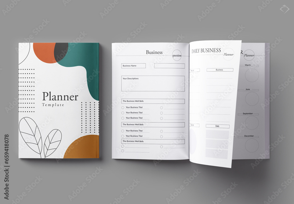 Planner Template Stock Template | Adobe Stock
