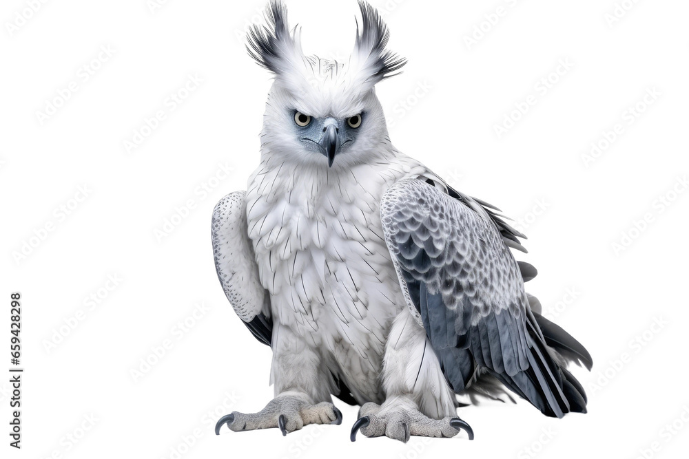 Harpy Eagle isolated on transparent background, Generative Ai Stock ...