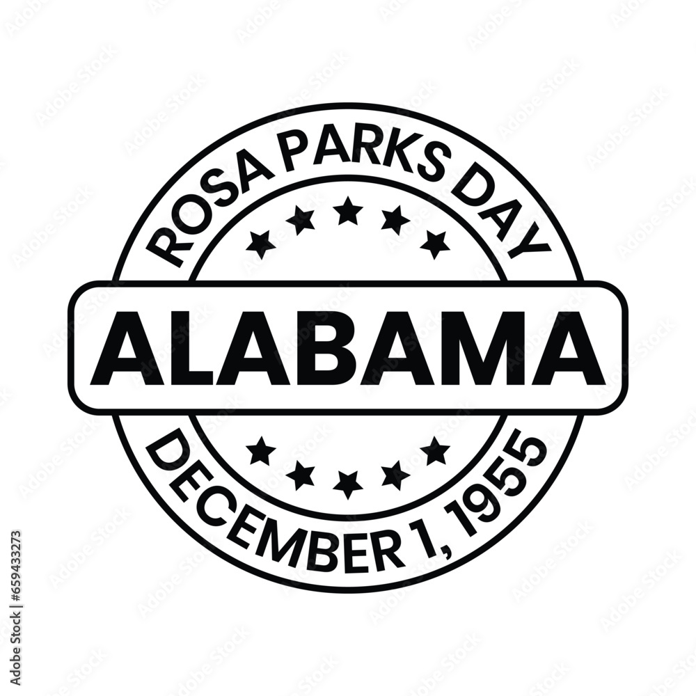 Rosa Parks Day Badge Design, American Observance To Honor Civil Rights ...