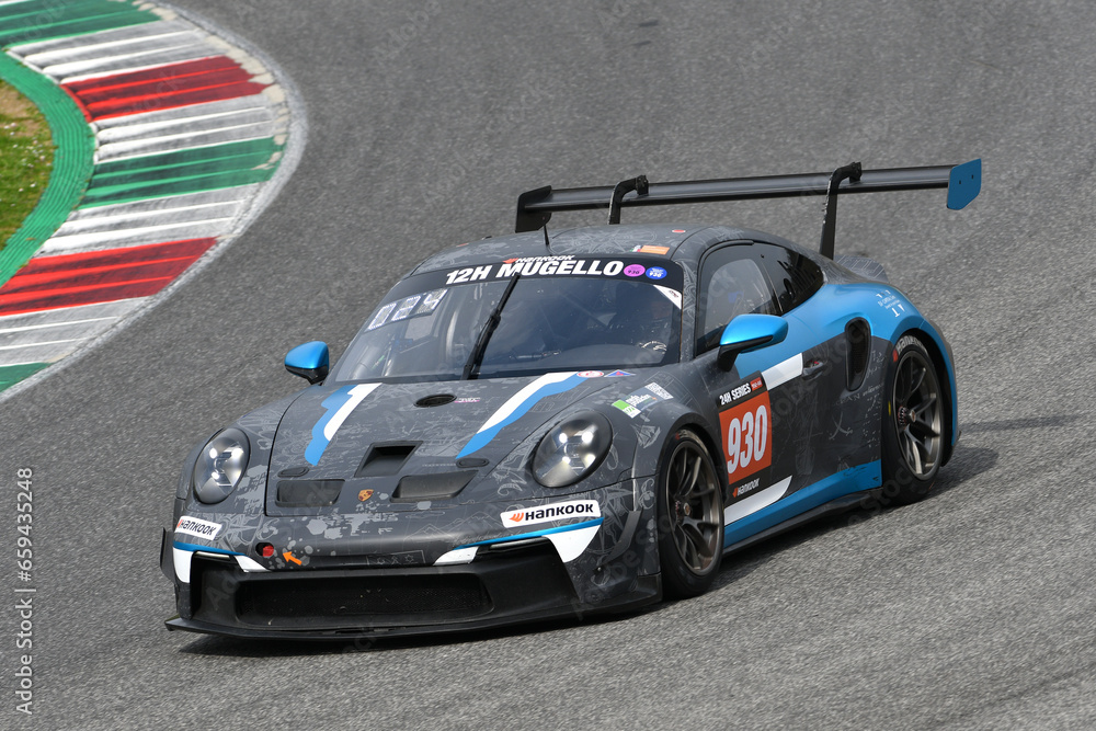 Scarperia, 23 March 2023: Porsche 911 GT3 Cup 992 of Team HRT ...