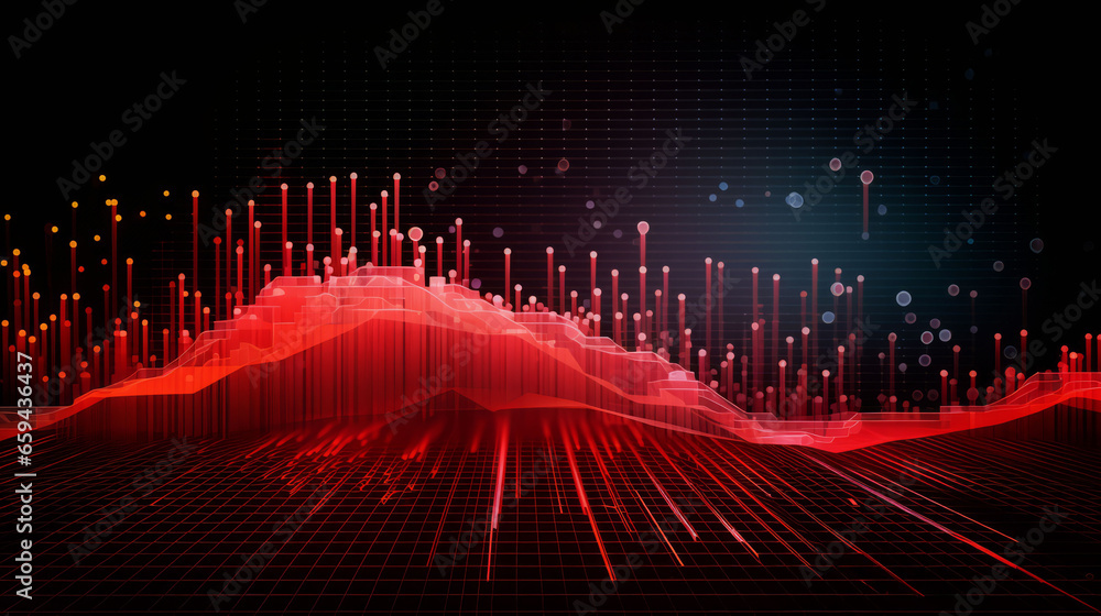 Abstract modern red technology background wallpaper design Stock ...