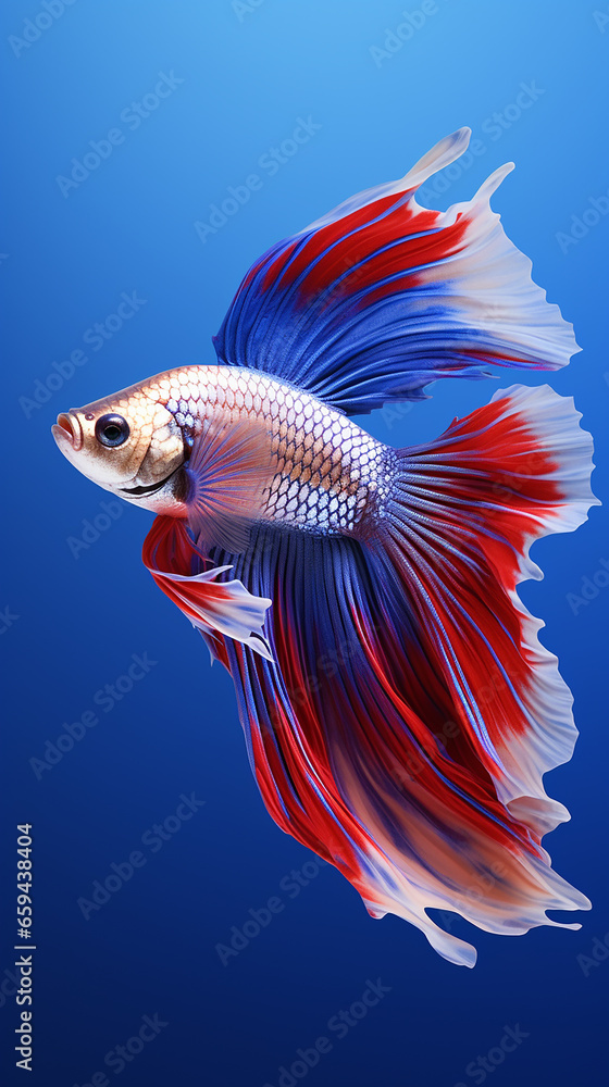 Thai betta fish, Siamese fish fighters, ios background style, siamese ...