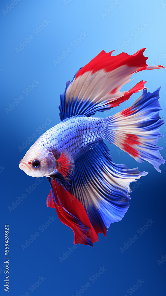 Thai betta fish, Siamese fish fighters, ios background style, siamese ...