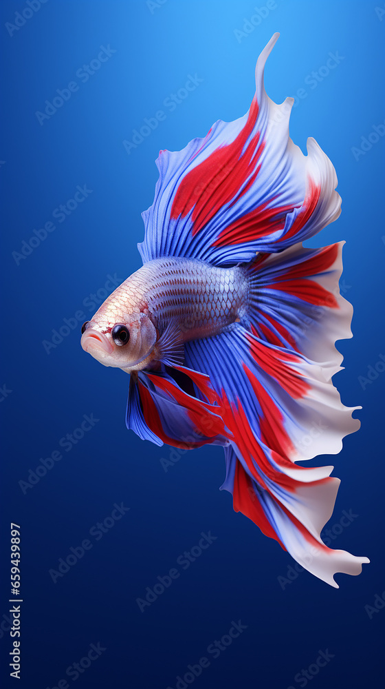 Thai betta fish, Siamese fish fighters, ios background style, siamese ...