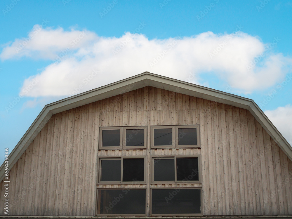 Barn House, Memu Meadows in Hokkaido, Japan. Picture for use in ...