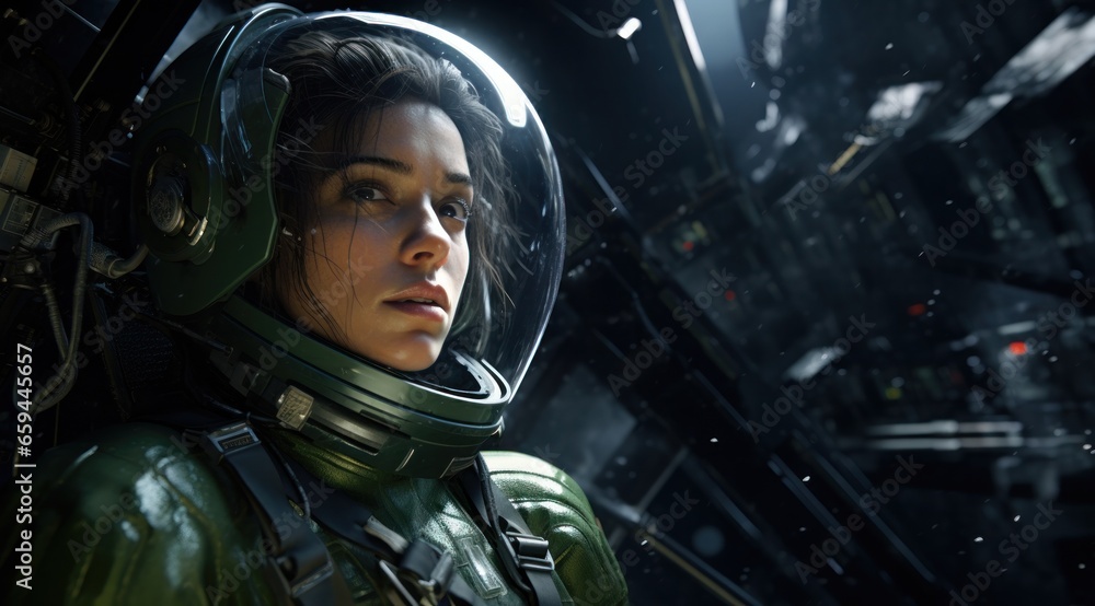 Captured in a screenshot, the woman's armour-clad figure radiated ...