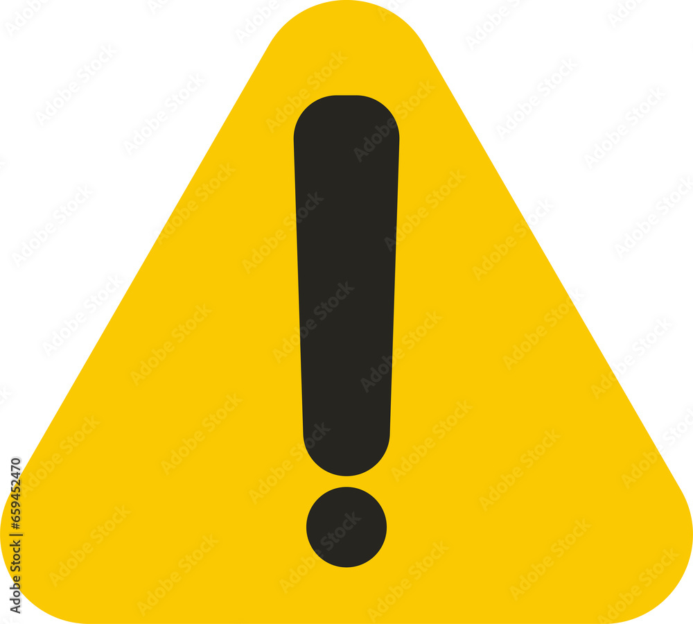 Isolated grapic element of cartoon style triangle yellow triangle ...