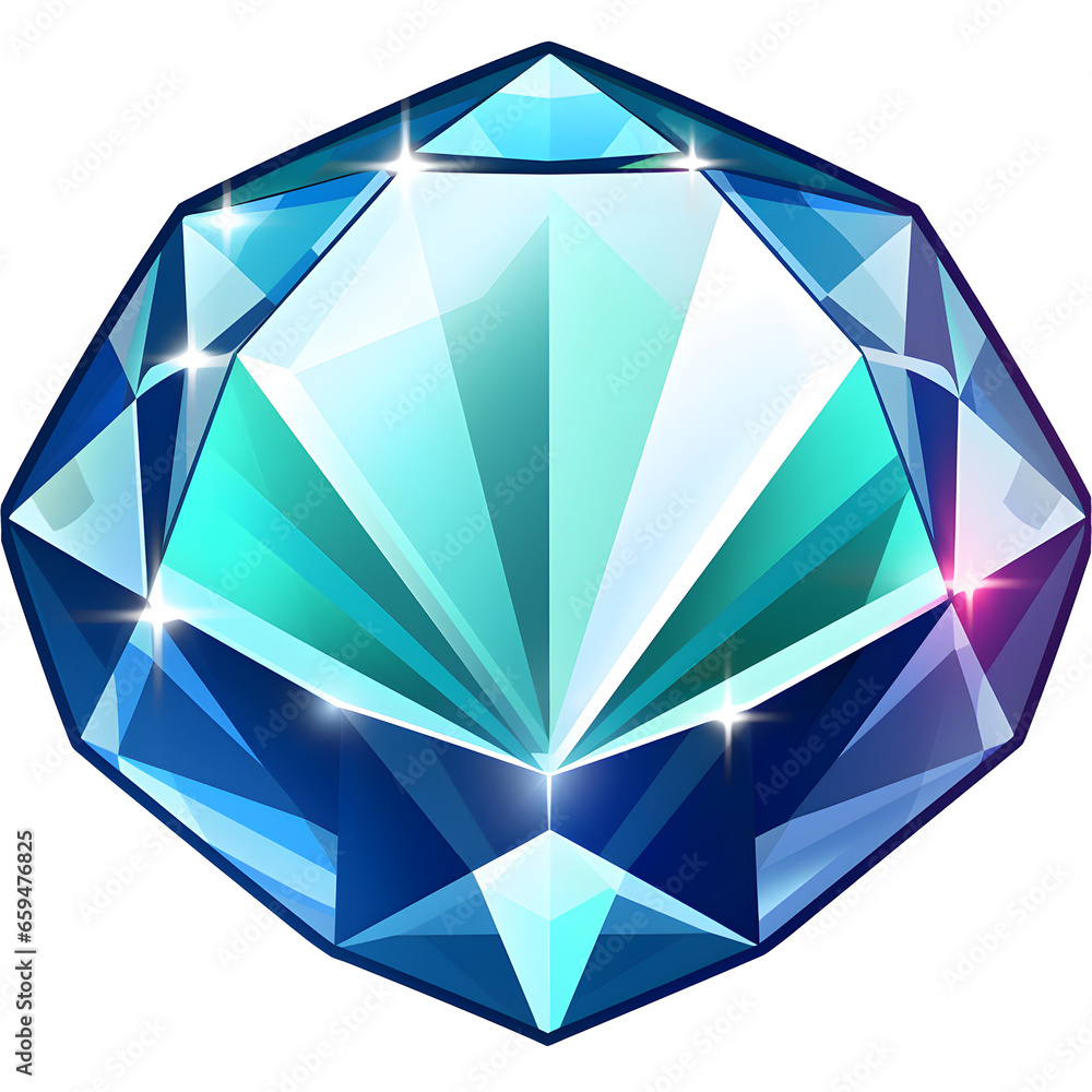 cartoon clipart of Blue Zircon, gem clipart, jewellery clipart ...