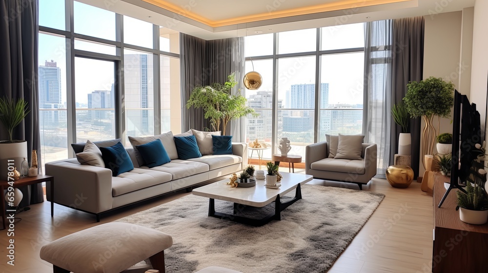 contemporary apartment home interior design background concept cosy ...