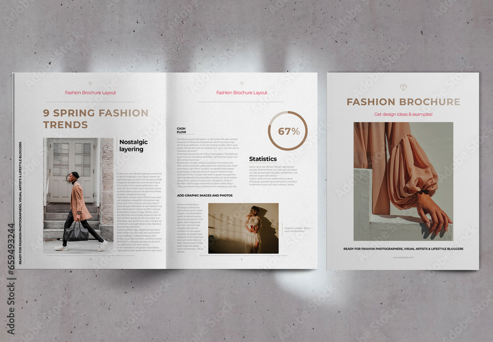 Fashion Brochure Layout Stock Template | Adobe Stock