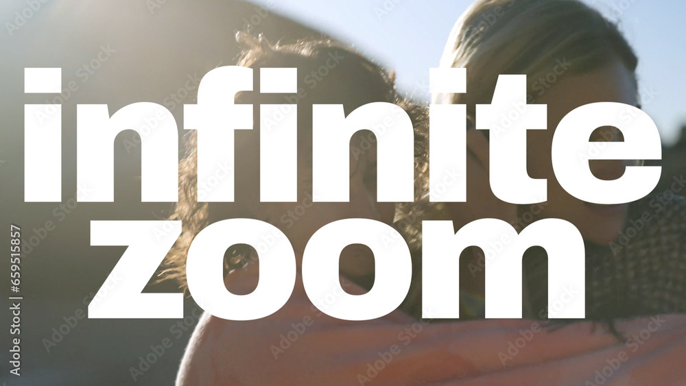 Infinite Zoom with Text and Background Stock Template | Adobe Stock